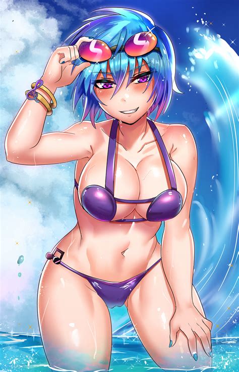 2076913 anime armpits artist tzc belly button bikini breasts