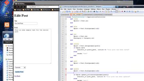 learn ruby on rails from scratch 024 database create and update part