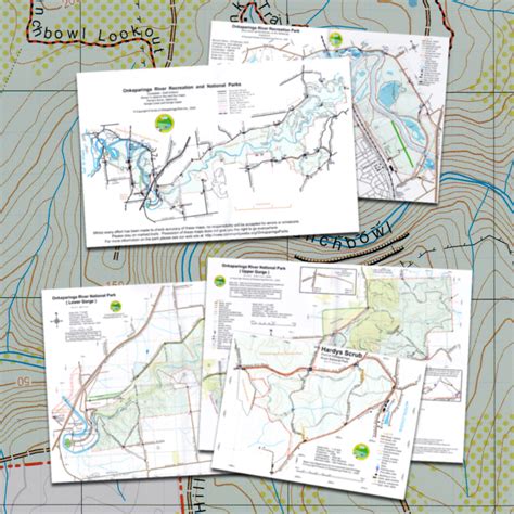 Onkaparinga River Recreation And National Parks Topographic Map The