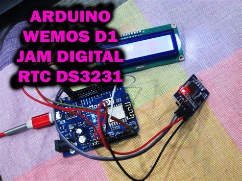 arduino wemos d1 basic jam digtal rtc ds3231
