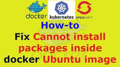 fix cannot install packages inside docker ubuntu image
