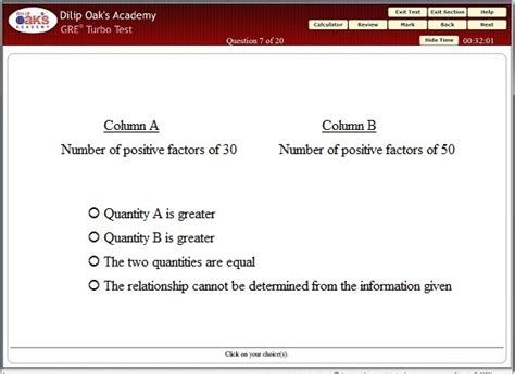 Gre Quantitative Comparison Practice Question Gre Practice Problems