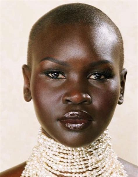 Alek Wek 🖤 Dark Skin Makeup Actress Without Makeup Bliss Beauty