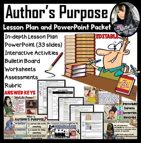 Authors Purpose Lesson Plan And Powerpoint Packet Print And Digital