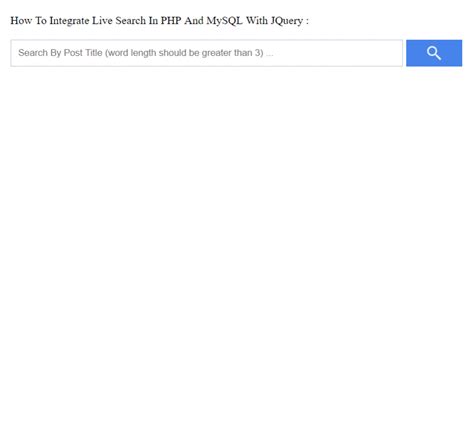 ajax live search with php and mysql skptricks