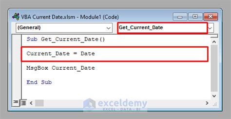 how to get the current date in vba 3 ways exceldemy