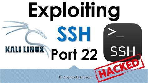 exploiting ssh 22 kali linux metasploitable2 lab youtube