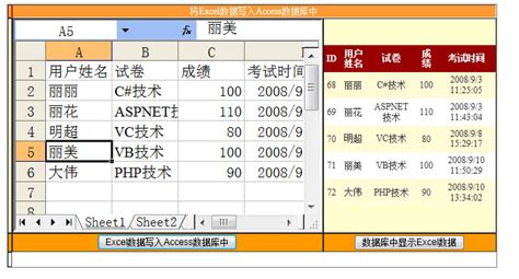 将excel中数据导入到access数据库中的方法 asp教程 服务器之家