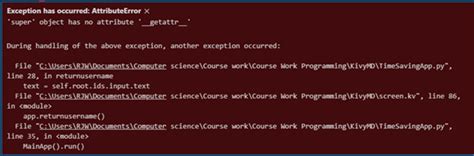 python super object has no attribute getattr error in kivy