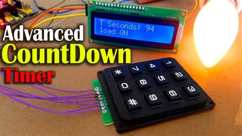 countdown timer using arduino lcd 16x2 i2c and 4x3 keypad