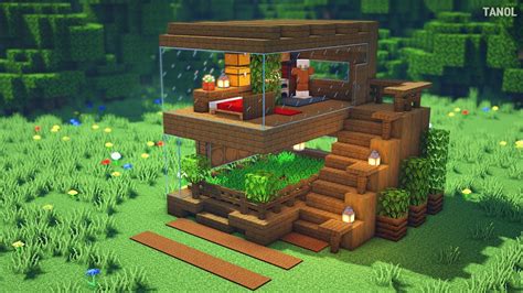 ⚒️ Minecraft How To Build A A Wild House Suitable For Survival 마인크래프트