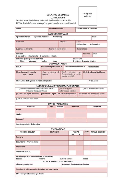 Como Llenar Una Solicitud De Empleo Fill Out And Sign Online Dochub