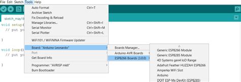 get started with arduino ide and esp8266 nodemcu