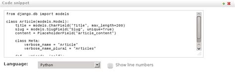 the code plugin — django fluent contents 2 0 7 documentation