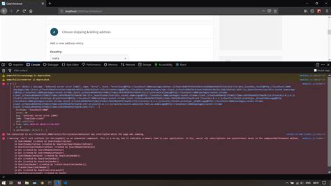 [bug] exception while invoking method cart setshipmentaddress during