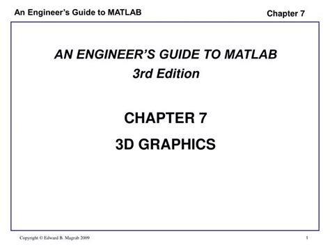 ppt an engineer s guide to matlab 3rd edition chapter 7 3d graphics