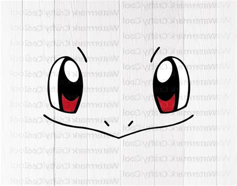 Squirtle Face Svg Squirtle Eyes Svg Pokemon Faces Svg Etsy Uk