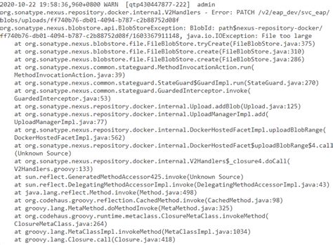 ioexception file too large when uploading files sonatype