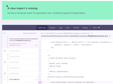 laravel class redis not found troubleshooting guide for redis issues