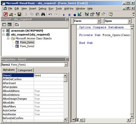 access vba timer