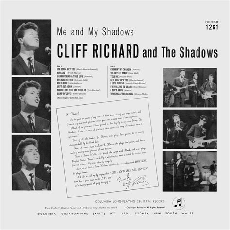 Vinylforever Cliff Richard And The Shadows Me And My Shadows