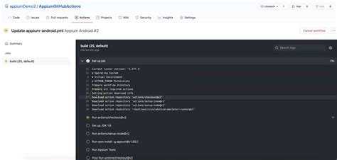 chapter 11 2 configure and run github actions with appium