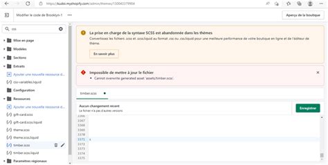 comment convertir fichiers scss et scss liquid au format css ou css