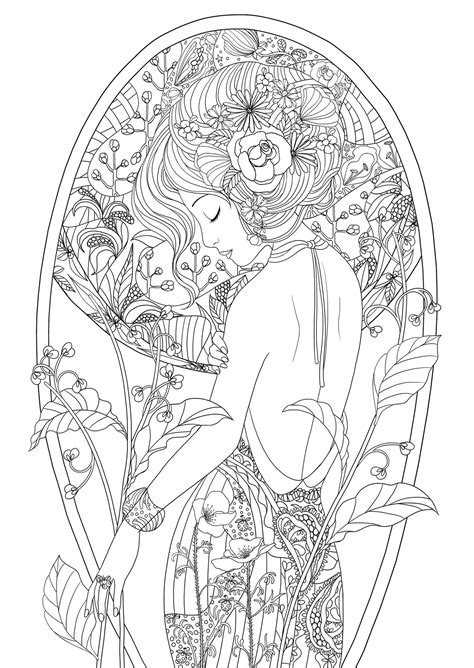 Beautiful Girl Coloring Pages At Free Printable