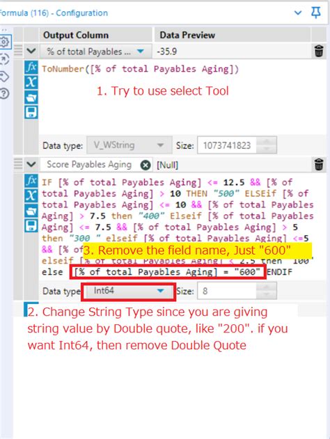 if statement invalid type in operator alteryx community