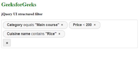 javascript structured filter plugin geeksforgeeks