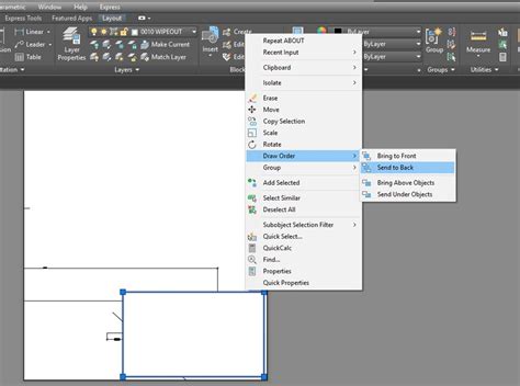 solved draw order in block with wipeout issue with autocad 2019