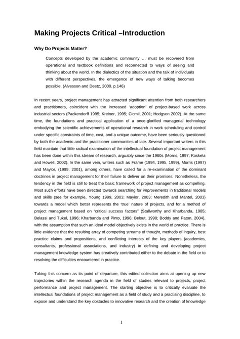 introduction of project