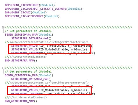 add modify delete parameters