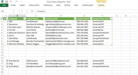 how to merge two excel tables basic excel tutorial