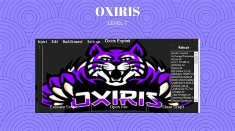 oxiris foreign full lua script executor level 7 patched roblox