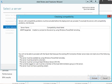 rds 2012 r2 remote powershell issue during installation