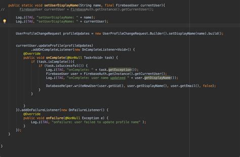 java after creating a user with email and password in firebase