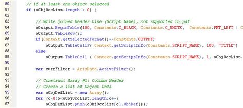 aris scripting tutorial part 9 compare with a matrix