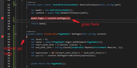 c async method does not recognize yield return method stack overflow
