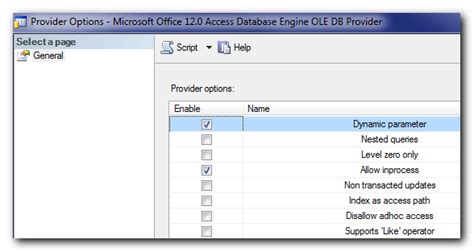 ole db provider microsoftaceoledb120 for linked server