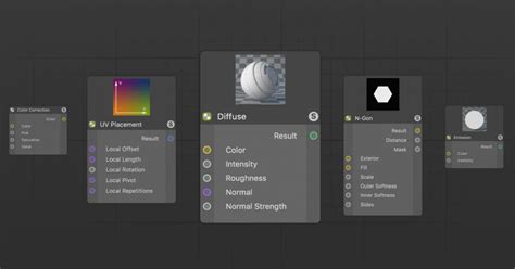 maxon node based materials