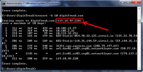 [how To] Trace The Ip Address Of A Website Digitfreak