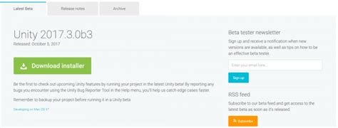 unity 2017 3 beta download link available