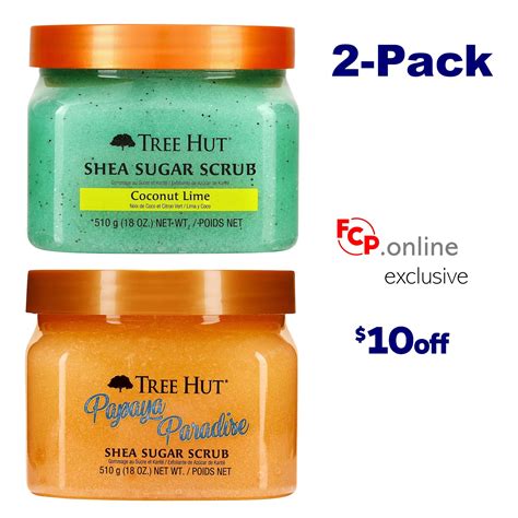 Tree Hut Papaya Paradise Shea Sugar Scrub 18oz Tree Hut Coconut Lime