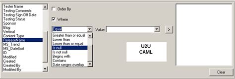 caml query is null filter condition for list views