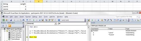 vba excel invisible question mark stack overflow