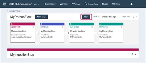 run a flow using quickstart