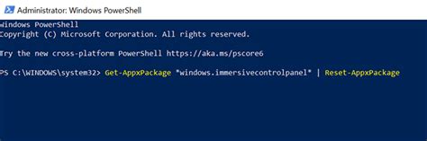 how to reset the settings app in windows 10