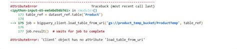 [example code] unable to load to bigquery from gcs using python client