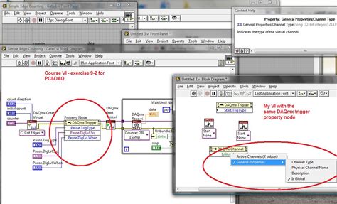 daqmx trigger property nodes does not list all properties using gate